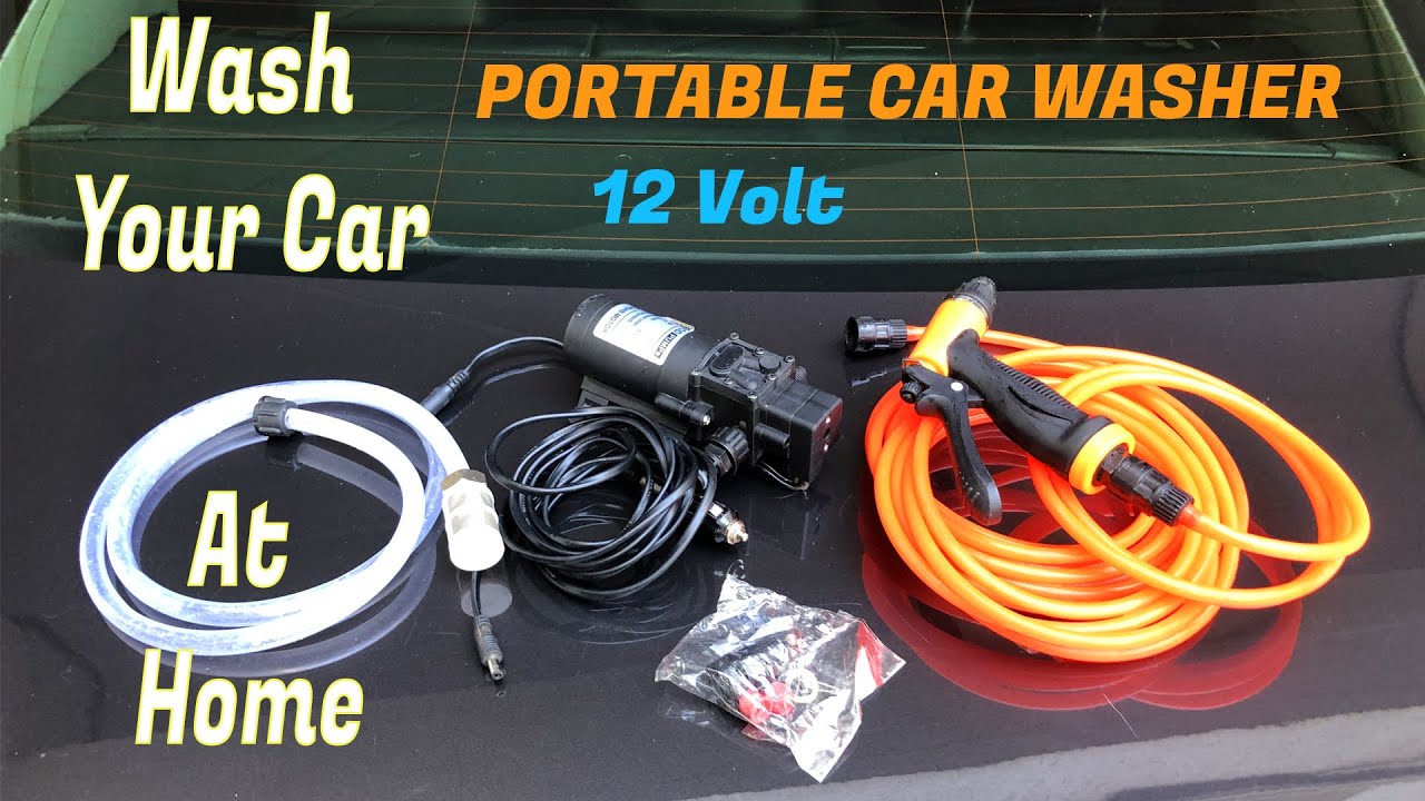 Portable Car Washer I 12 Volt I Wash At Your Parking..... - YouTube