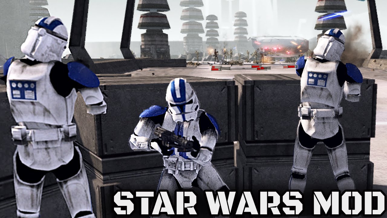 STAR WARS: GALAXY AT WAR MOD - Republic Clone Troopers vs CIS Droids ...