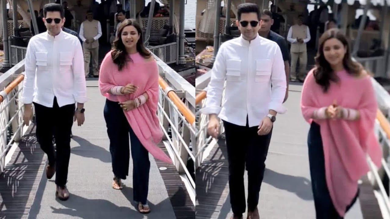 Newly Married Couple 🤩 Parineeti Chopra & Raghav Chadha First Video at ...