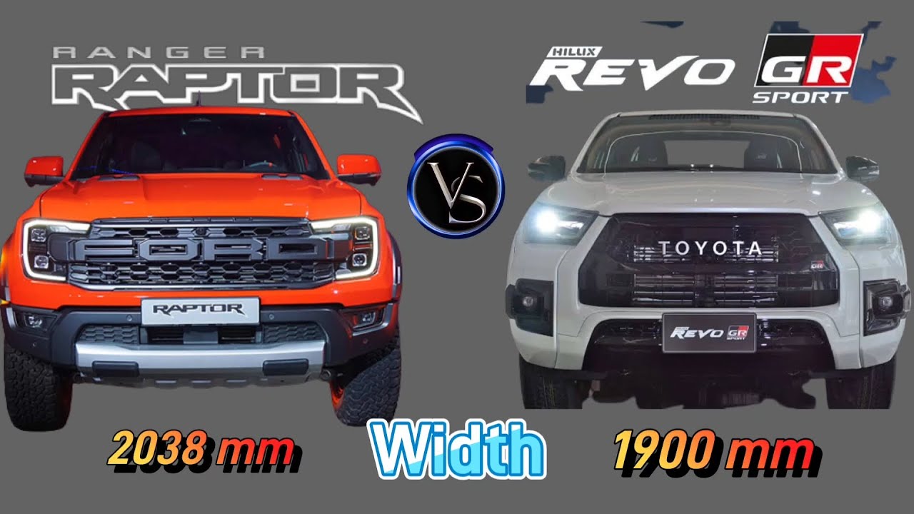 Comparison 2022 All new Ford Ranger Raptor Vs 2022 Toyota Hilux Revo GR ...