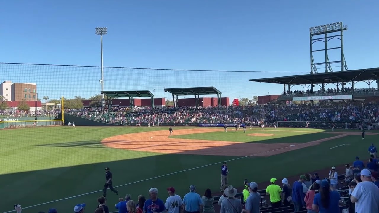Sloan Park Chicago Cubs 2023 Spring Training Opening Day - YouTube