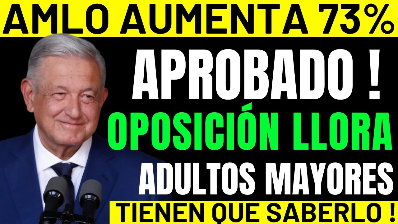 MEGA SORPRESA: AMLO Triunfa Histórico Aumento Adultos Mayores😱La ...