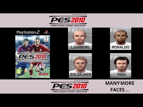 PES 2010 PS2 - EVERY REAL FACES IN THE PES SHOP PES 2010 WITH THEIR REAL NAMES