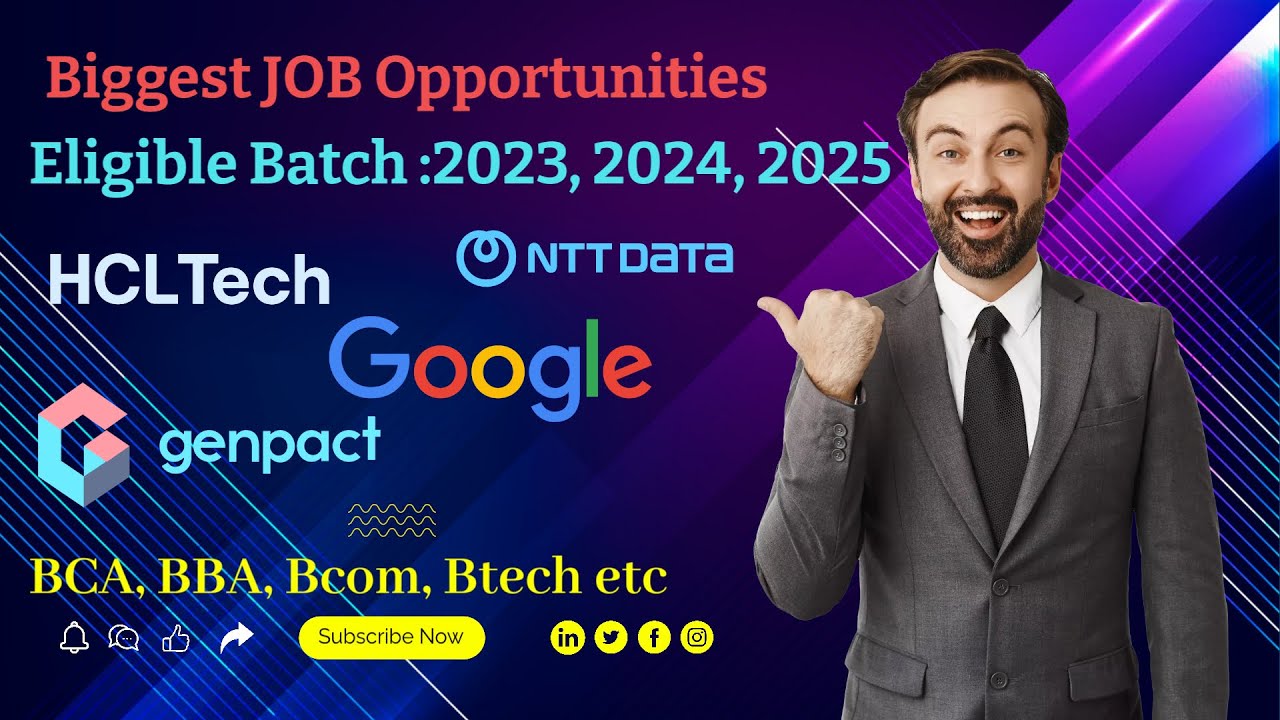 Latest Job Updates | New Hiring Opportunities for Freshers ...