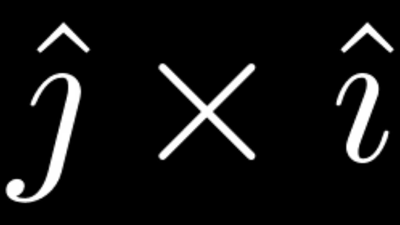 Find the Cross Product of Unit Vectors - YouTube
