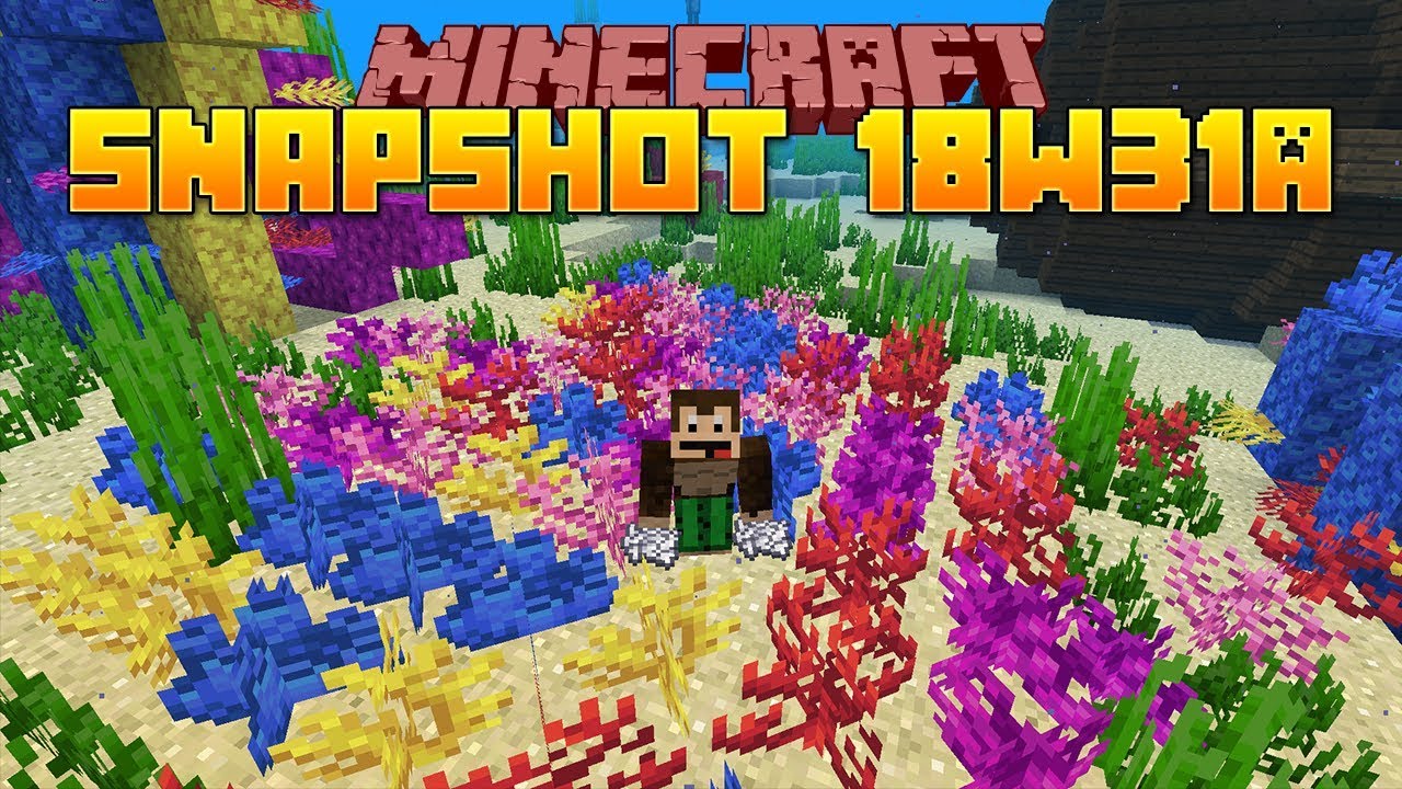 Vanilla Chunk Loading & Renewable Coral!│Minecraft 1.13.1 Snapshot ...