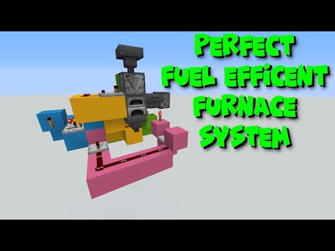 Fuel Conservation Furnace System | Minecraft Redstone Tutorial - YouTube