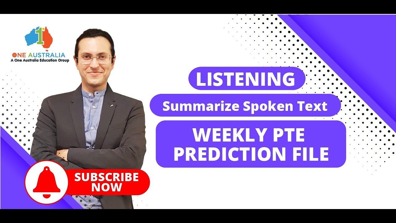 𝐋𝐢𝐬𝐭𝐞𝐧𝐢𝐧𝐠 𝐓𝐚𝐬𝐤 | 𝐒𝐮𝐦𝐦𝐚𝐫𝐢𝐳𝐞 𝐒𝐩𝐨𝐤𝐞𝐧 𝐓𝐞𝐱𝐭 | 𝐏𝐓𝐄 𝐖𝐞𝐞𝐤𝐥𝐲 𝐏𝐫𝐞𝐝𝐢𝐜𝐭𝐢𝐨𝐧 | 𝐀 𝐎𝐧𝐞 ...