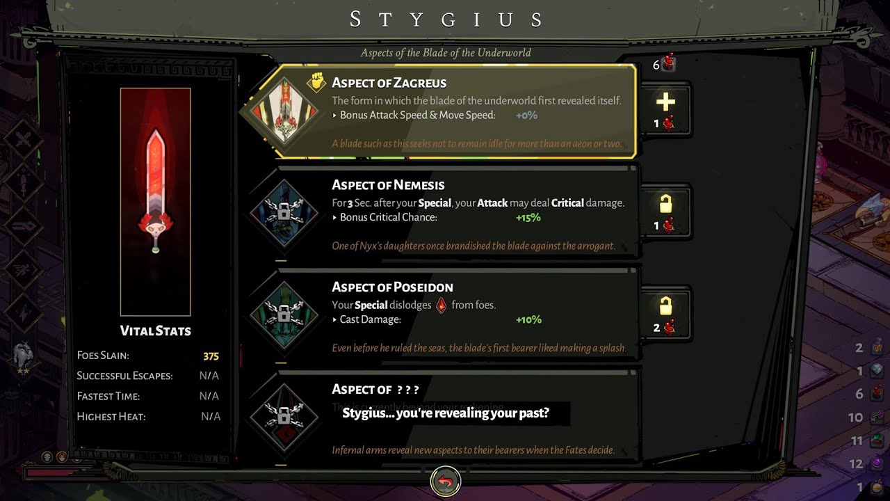 Hades - Aspects! Revealing All New Weapon Aspects & Trying Out Each One ...