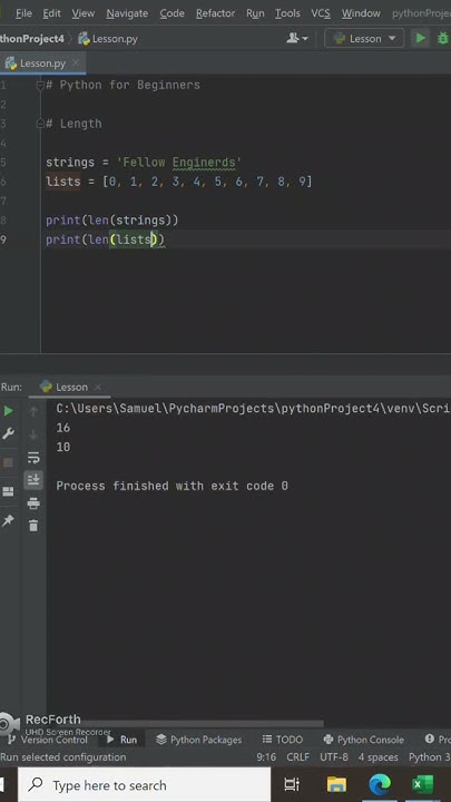 Python Len Function Pythonforbeginners Pythonprogramming Coding