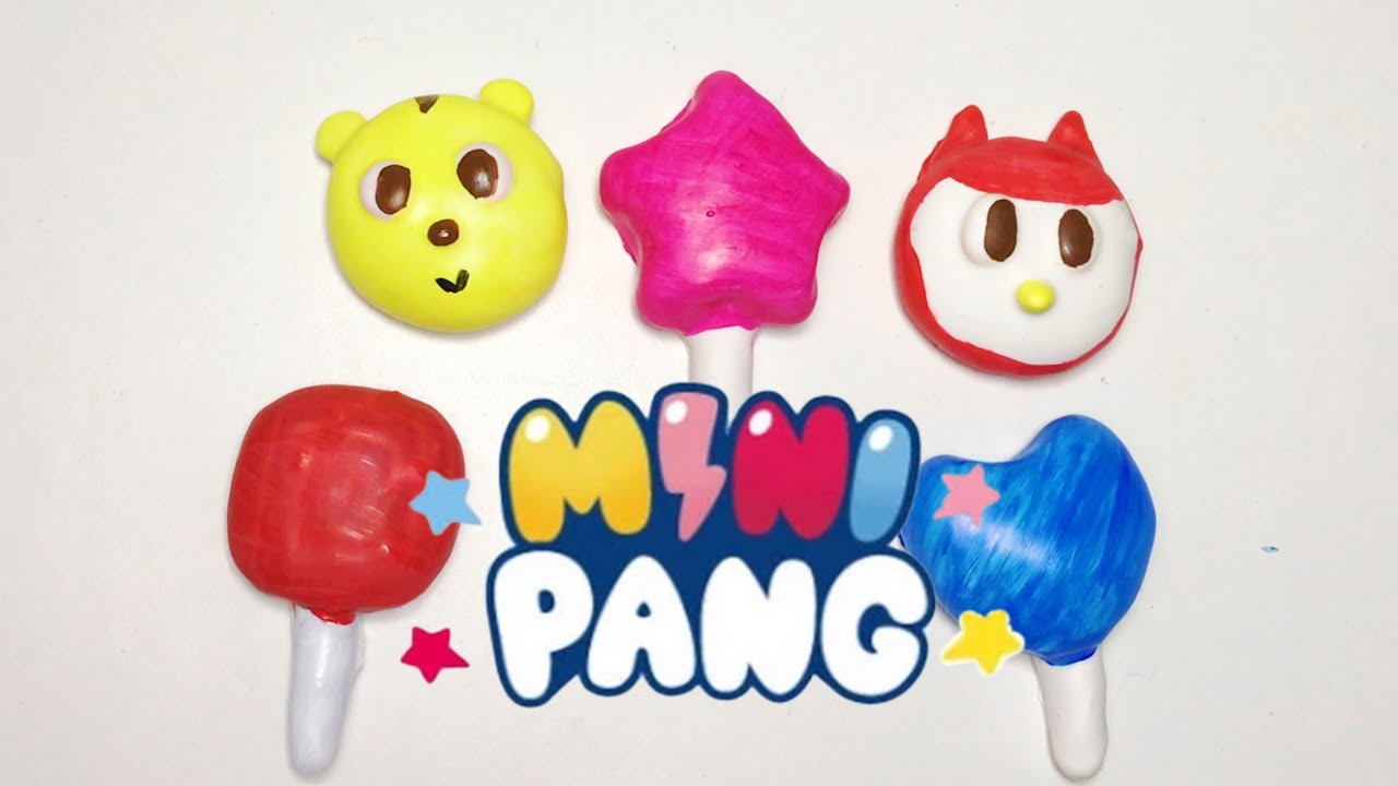 Minipang | Learn Shapes With Minipang | Eating Candy | Plaster Clay ...