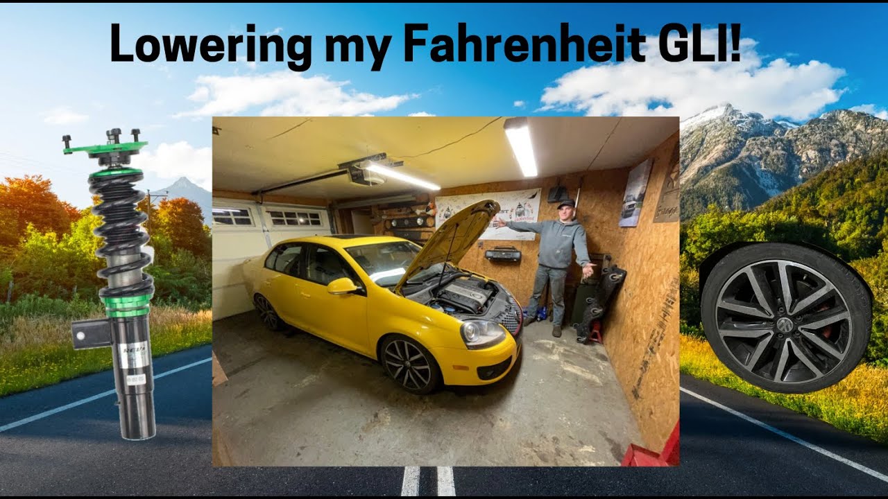 Lowering My Fahrenheit GLI! - YouTube