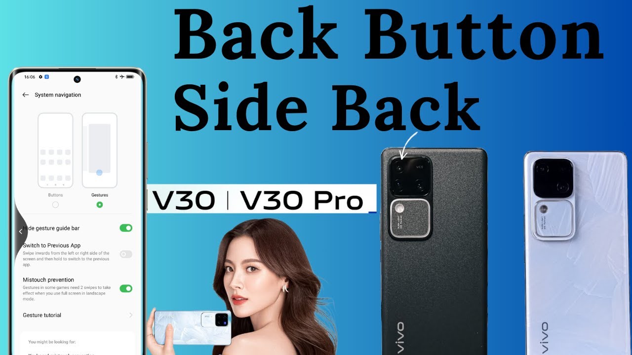 How To Side Back In Vivo V30 Pro 5G / Vivo V30 Pro 5g Side Back Setting ...