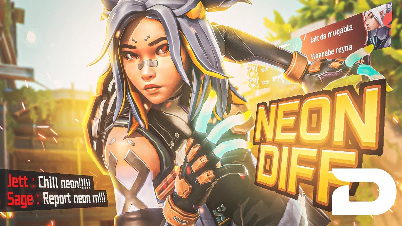 NEON DIFF IN VALORANT - YouTube