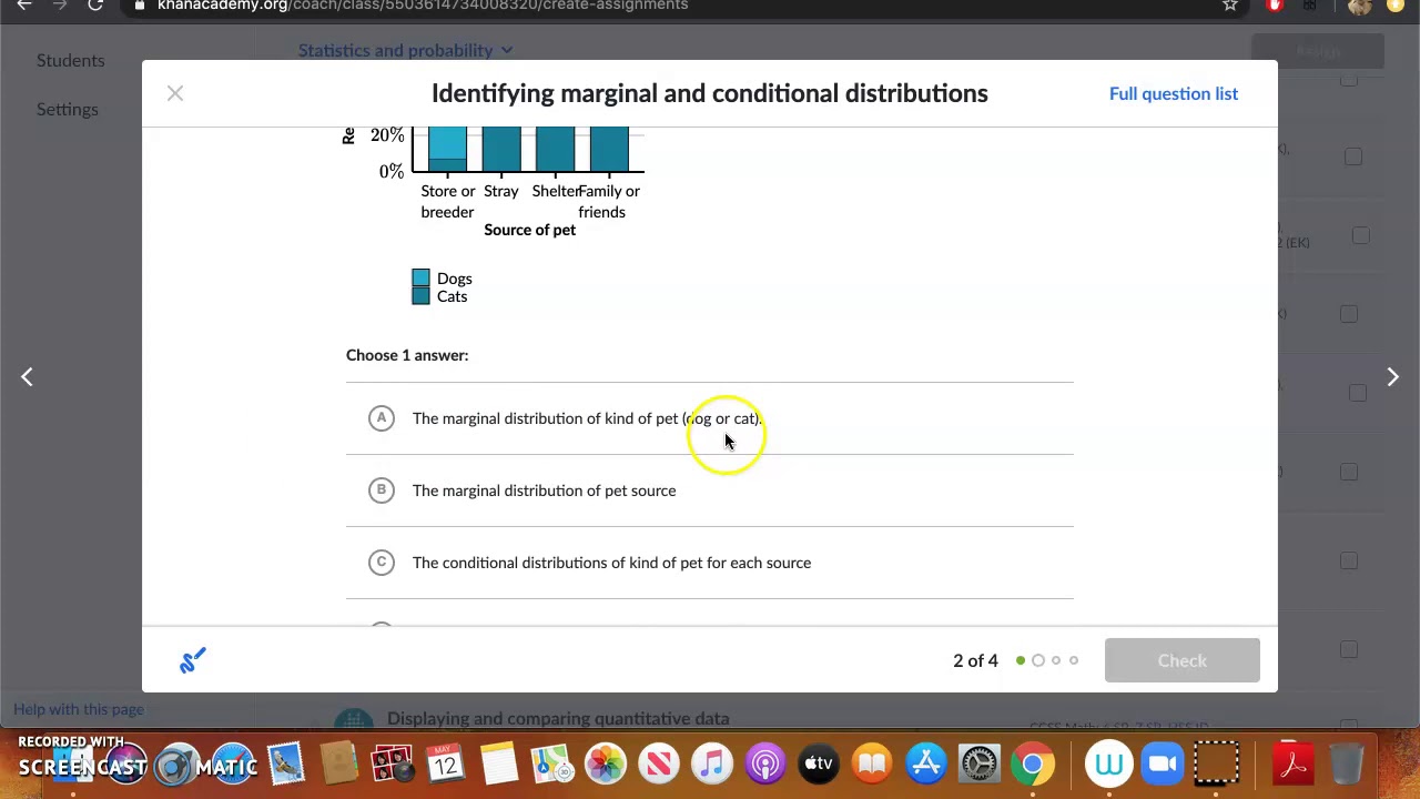 Identifying marginal and conditional distributions - YouTube