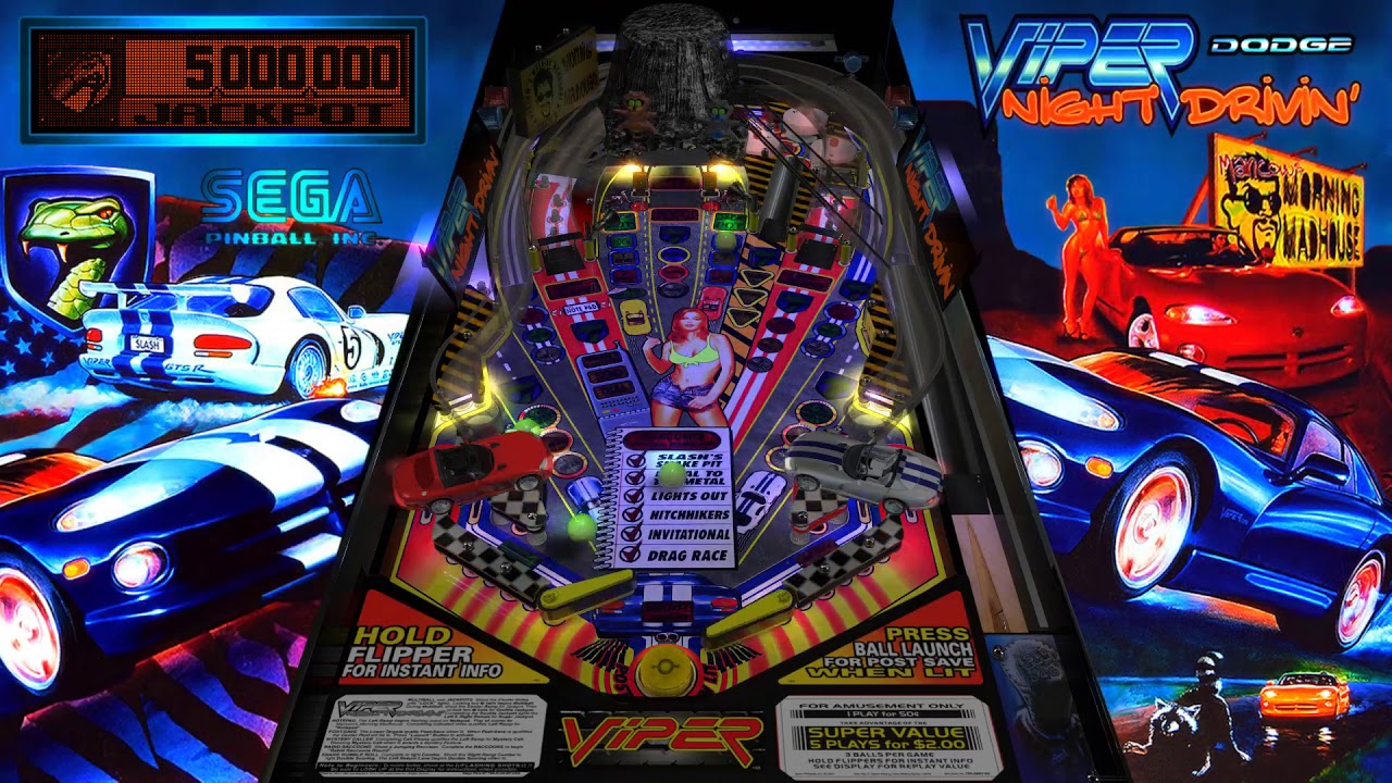 Viper Night Drivin Pinball VPX - YouTube