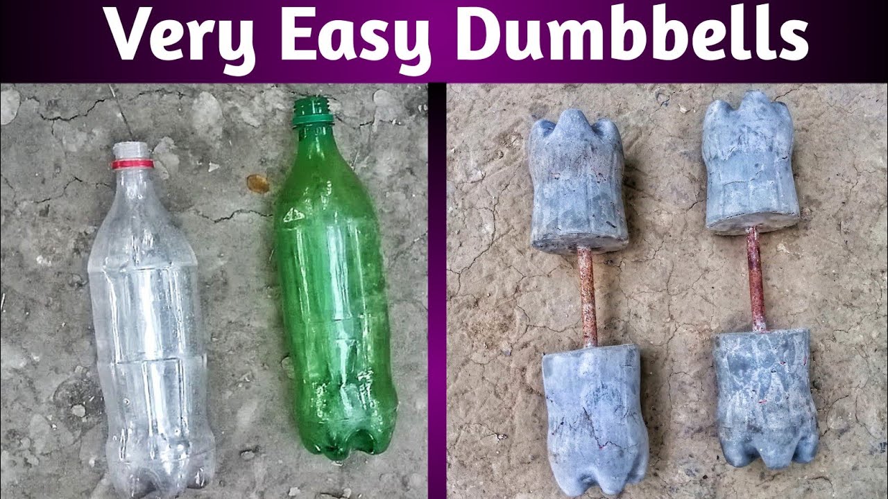 How to Make Homemade Dumbbells With Bottle | How To Make Dumbbell ...