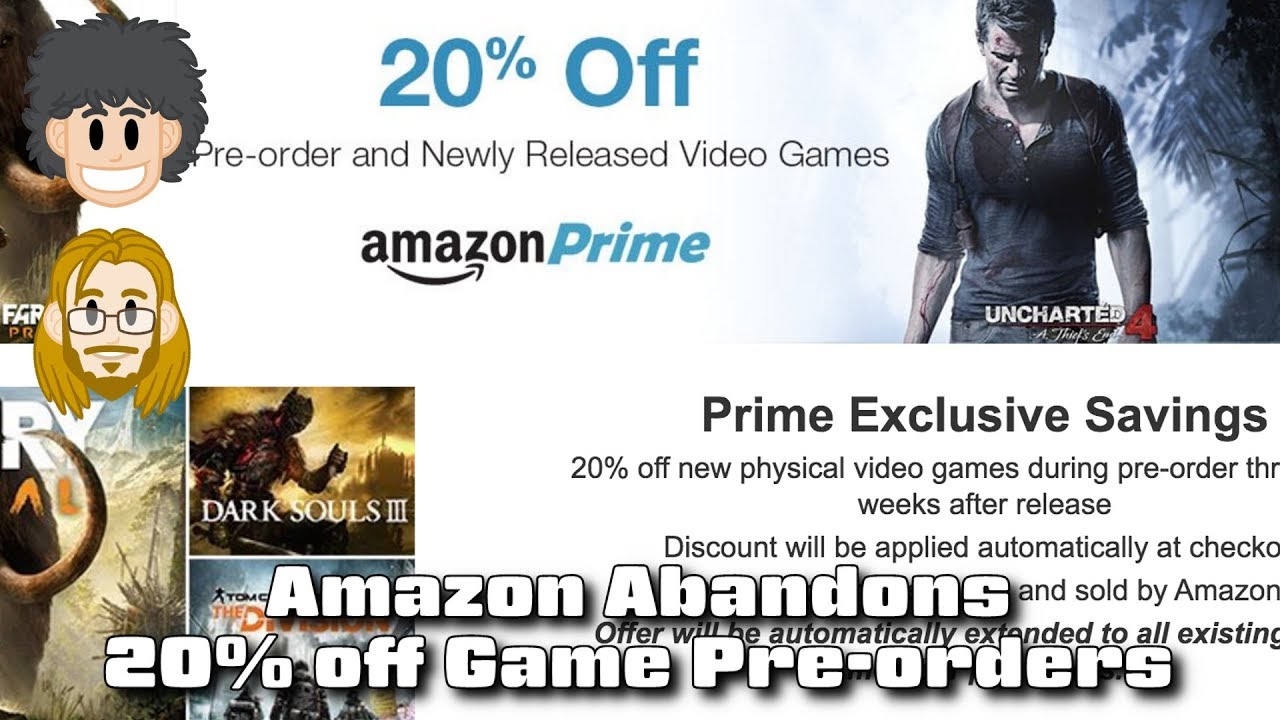 Amazon Abandons 20 Off Of Game Pre Orders CUPodcast YouTube amazon-abandons-20-off-of-game-pre-orders-cupodcast-youtube