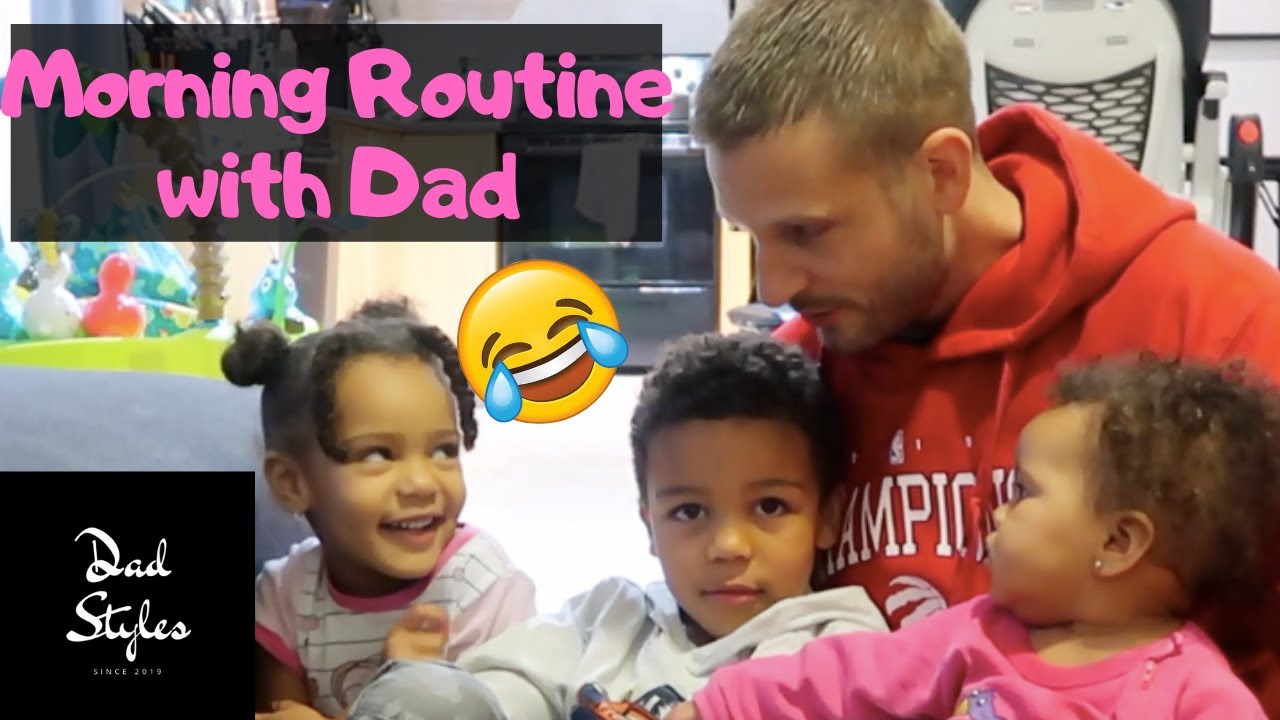 Dad's Ridiculous Saturday Morning Routine with 3 Kids - YouTube