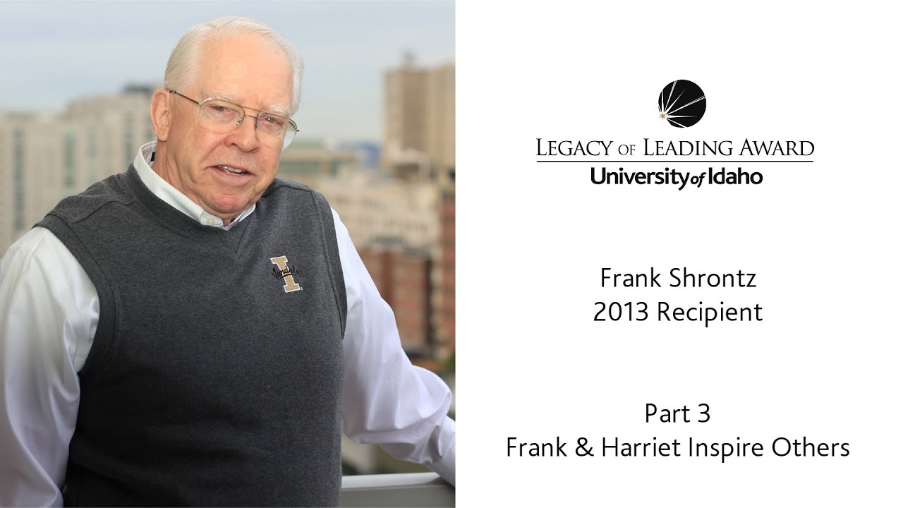 Frank Shrontz | Frank & Harriet Inspire Others - YouTube