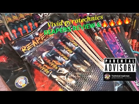 Vivid pyrotechnics REAPERS fireworks review - YouTube