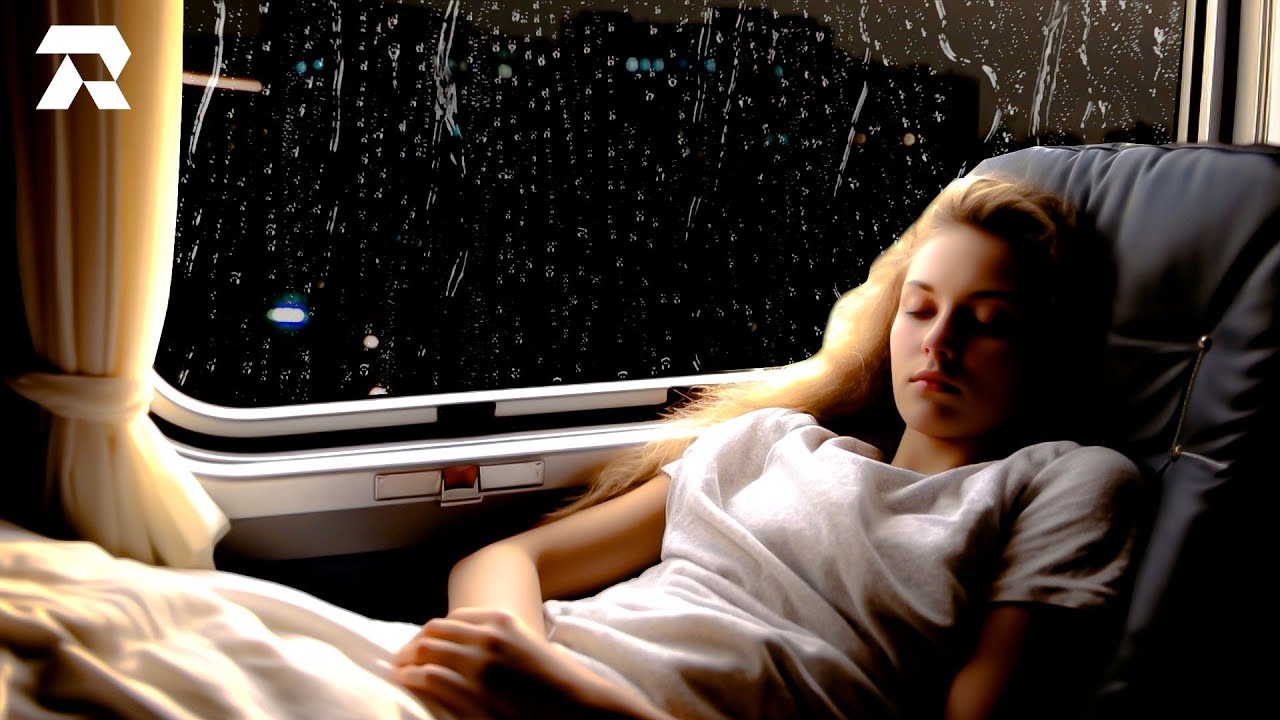 Relaxing Rain Sound | Sleep On Train with Heavy Rain and Thunder ...