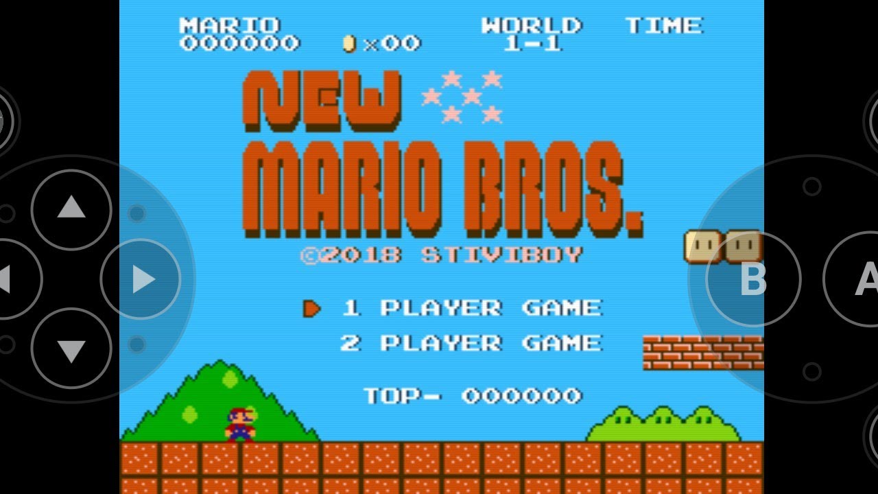 New Mario Bros Красивая Графика smb1 hack - YouTube