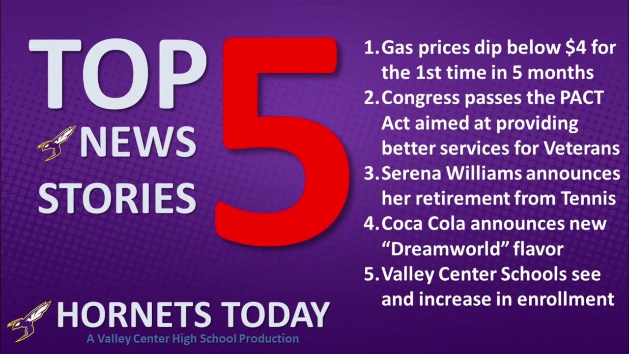 Top 5 News Stories --- Monday, August 15, 2022 - YouTube