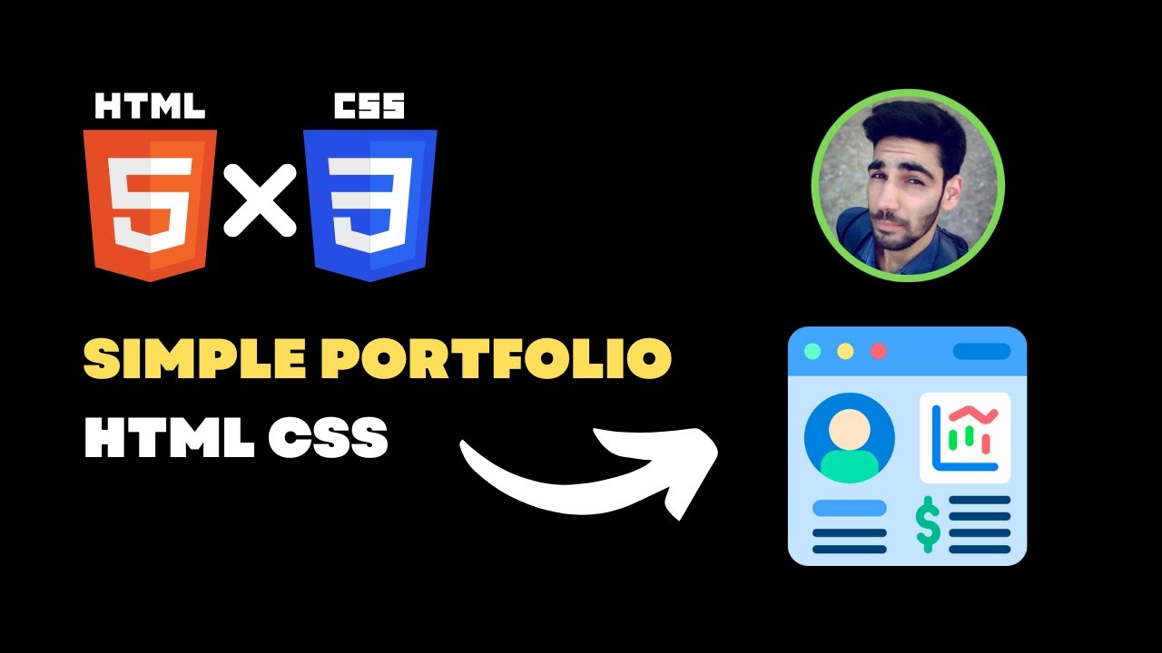 Simple Portfolio Html Css Beginner Html Css Mini Series Ahangar 7061