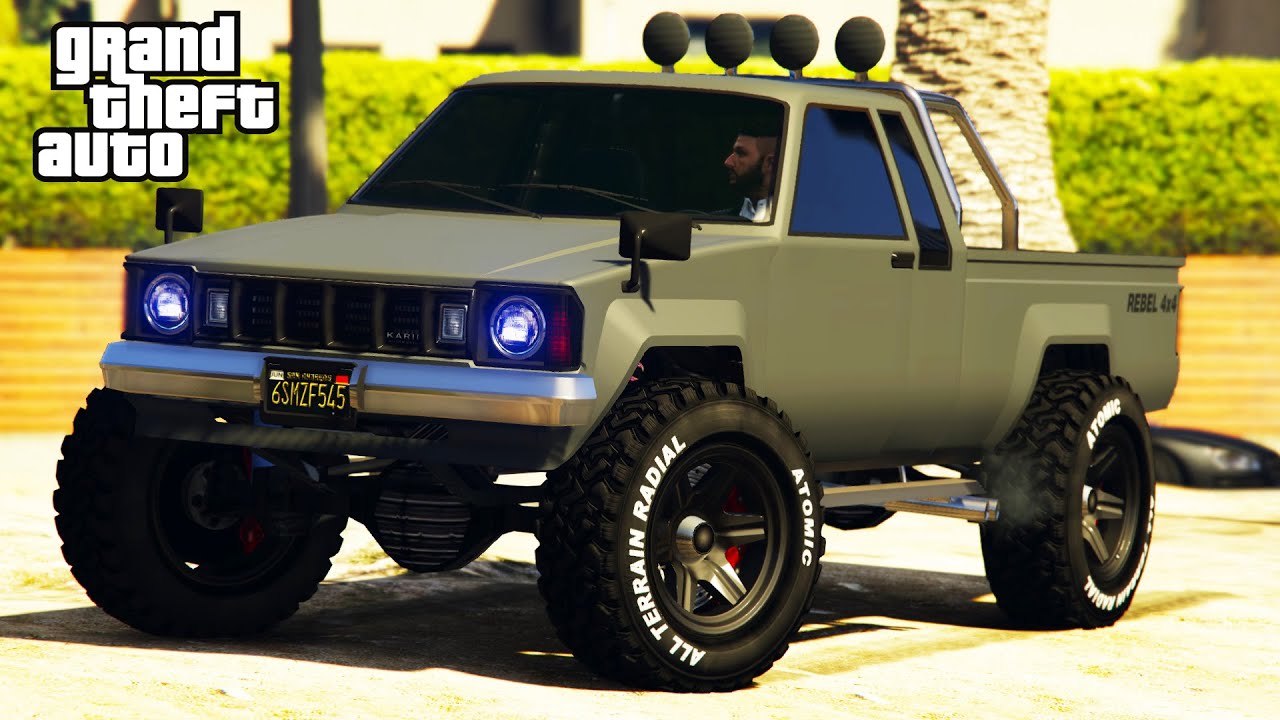 Karin Rebel Review & Test Drive & Best Customization GTA 5 Online 4X4 ...