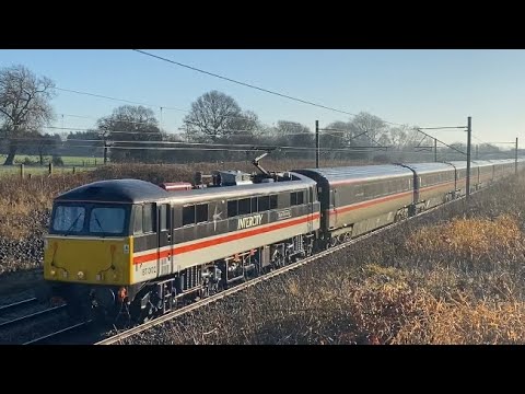 87002 & DVT 82139 Working Crewe H.S. to Carlisle at Acton Bridge 13th ...