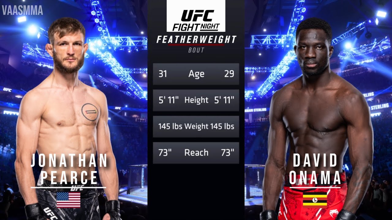 JONATHAN PEARCE VS DAVID ONAMA FULL FIGHT UFC VEGAS 91 - YouTube