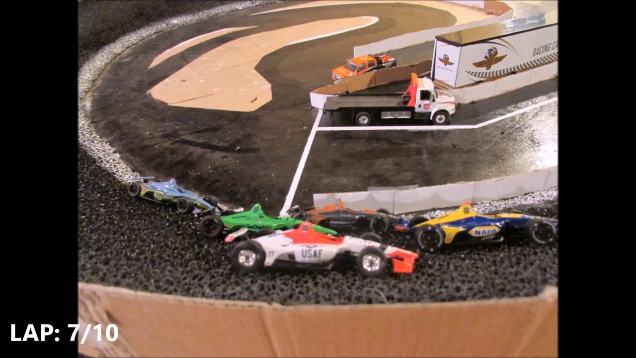 Indycar Stop Motion: 10 Laps of Long Valley - YouTube