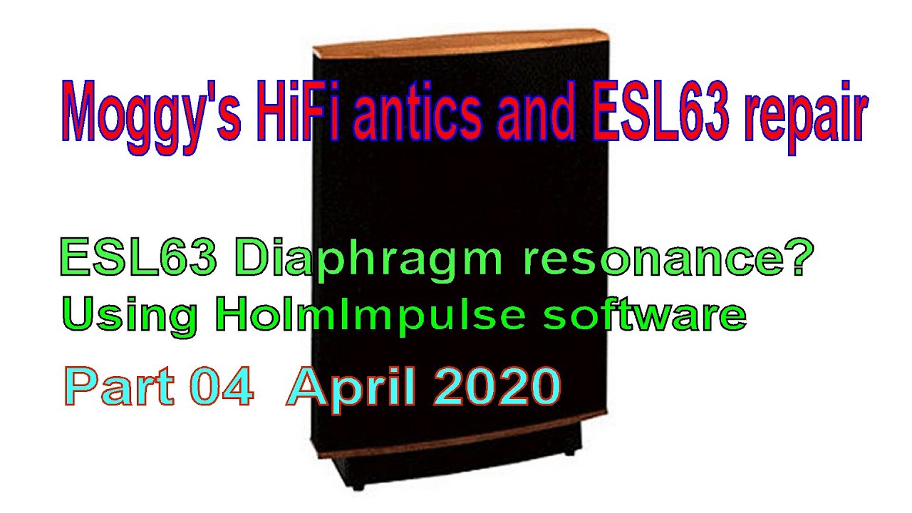 Quad ESL63 Repair Part04 HolmImpulse software for Resonance - YouTube
