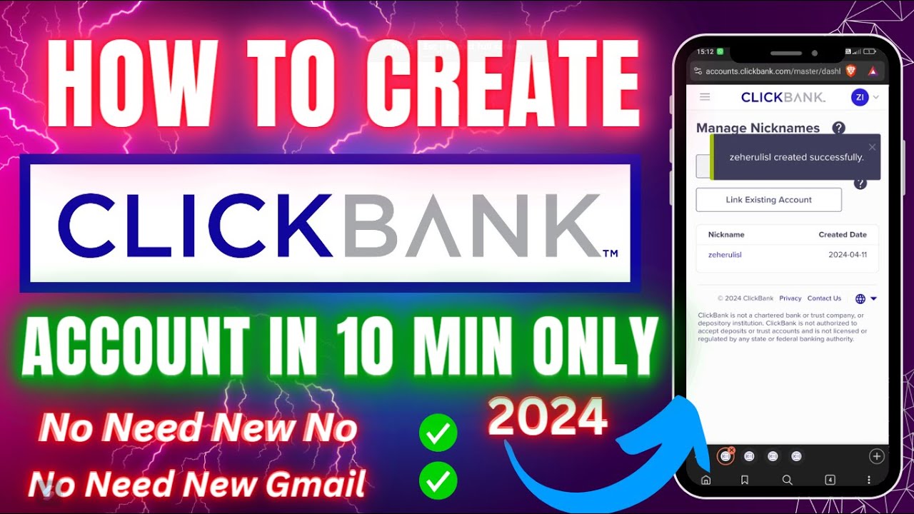 how to create clickbank account in india,click bank account disable ...
