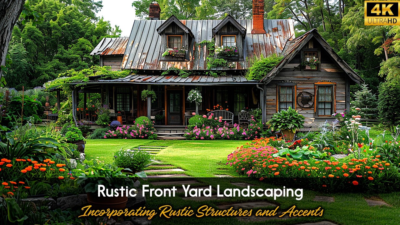 A Rustic Oasis: Rustic Landscaping Ideas for Your Front Yard - YouTube