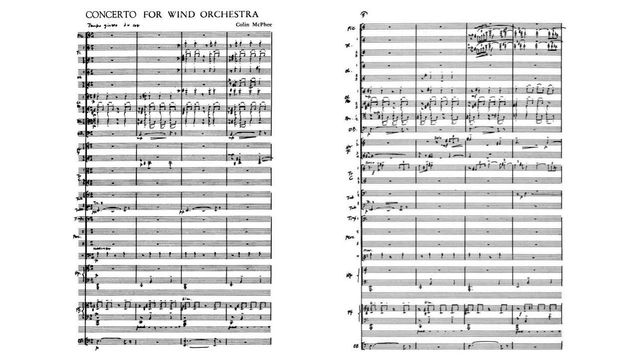 Colin McPhee – Concerto for Wind Orchestra - YouTube