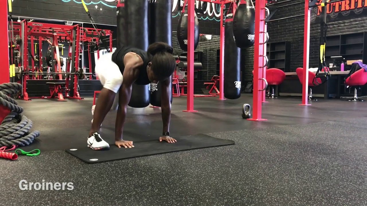 Squat thrust | Modified squat thrust | Groiners | Modified Groiner ...