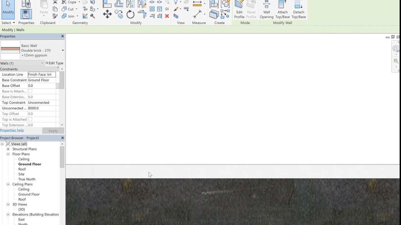 Revit Tutorial Video 8: Wall Detail Level, Visual Style and Material ...
