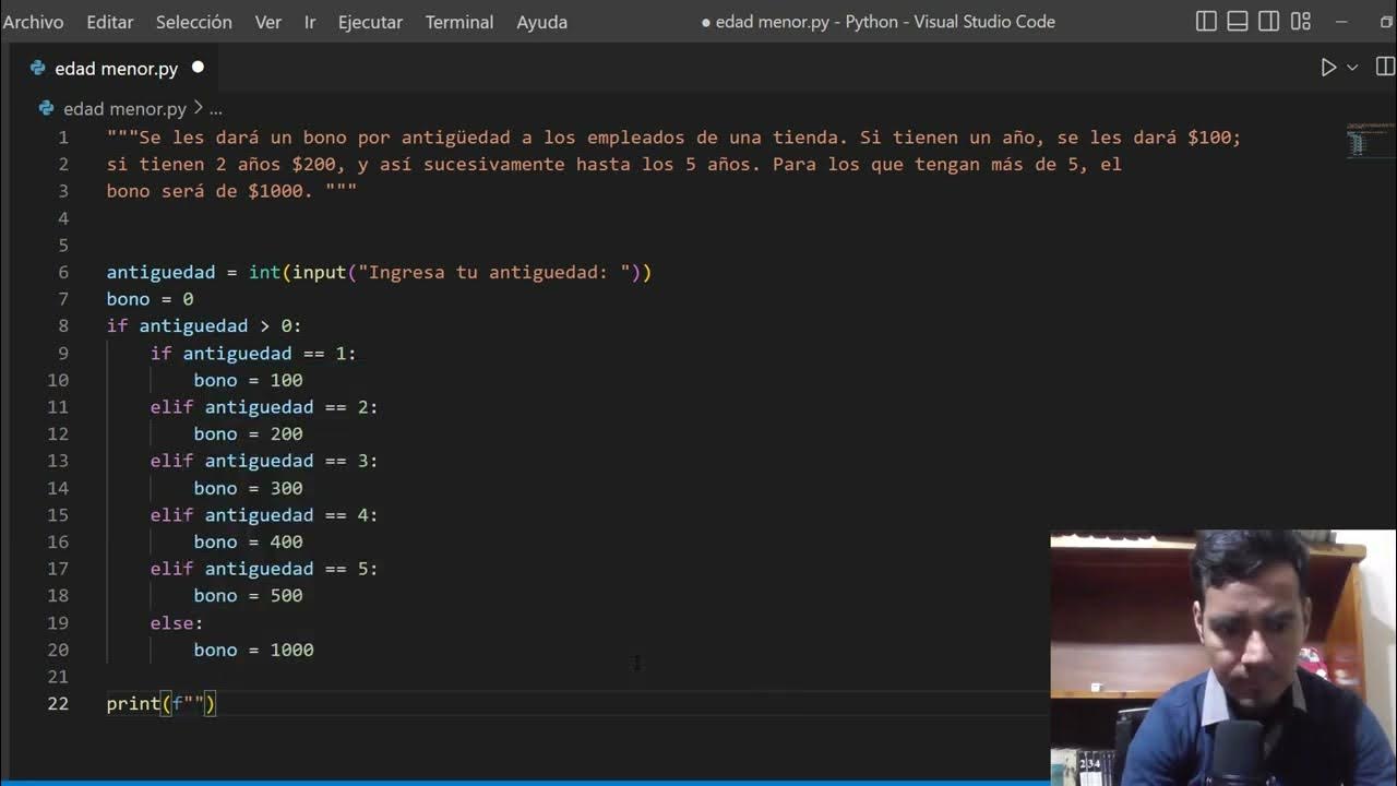 Se Les Dará Un Bono Por Antigüedad A Los Empleados De Una Tienda Python