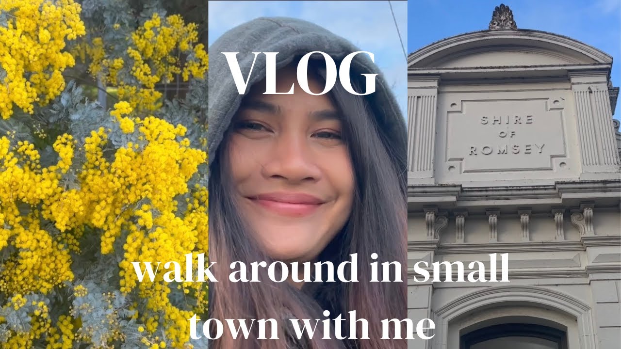 Vlog Walking around in small town with me เดินเล่นใน suburb เล็กๆใน ...