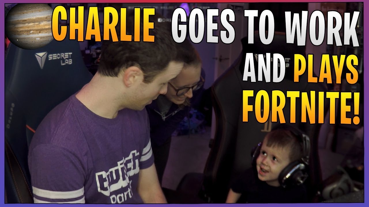 Charlie goes to work and plays Fortnite! | DrLupo - YouTube