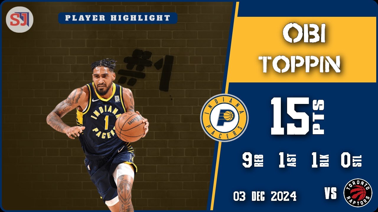 OBI TOPPIN’S BIG GAME: 15 PTS, 9 REB, AND A BLOCK 🌟 vs TOR & LAST GAME ...