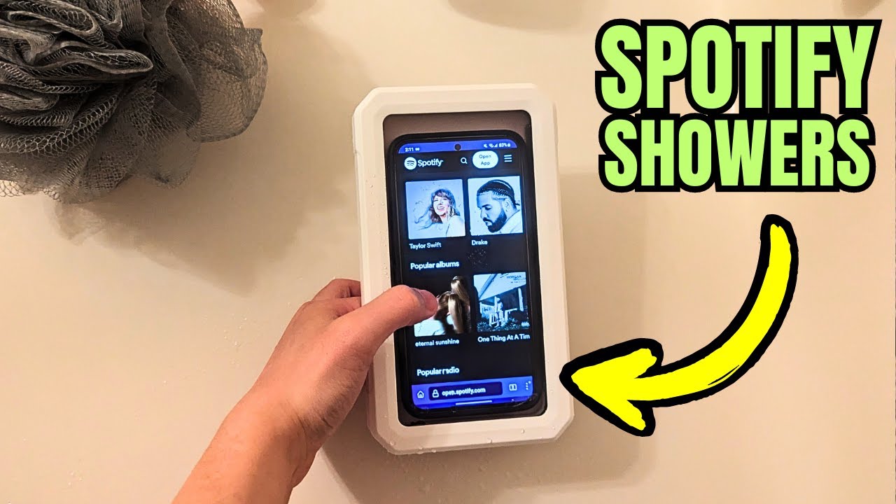 Shower Phone Holder - Quick Review (Fits Big Phones!) - YouTube