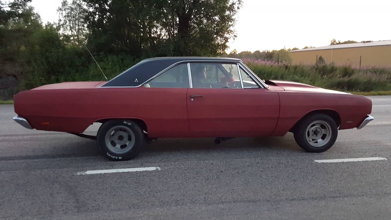 Dodge Dart turbo 1969 Testing. No mufflers - YouTube