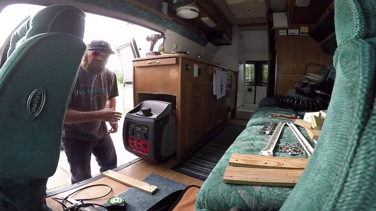 Van portable generator - YouTube