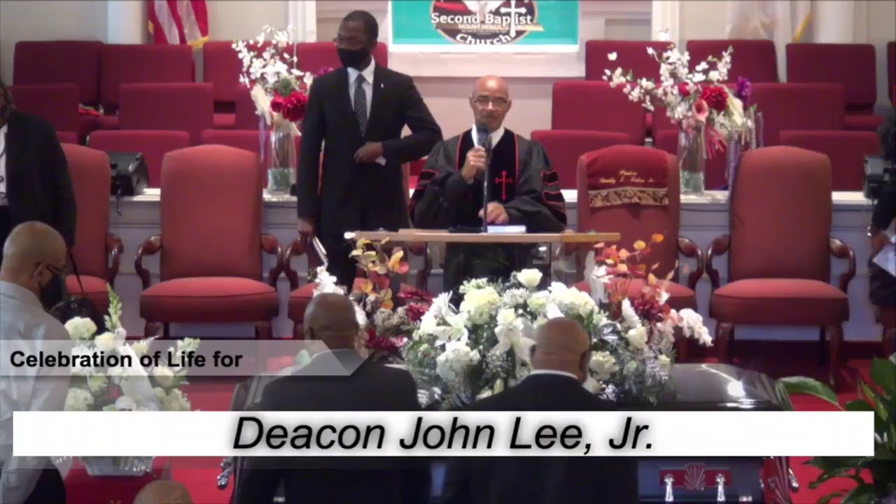 Celebration of Life for Deacon John Lee, Jr. September 25, 2020 - YouTube
