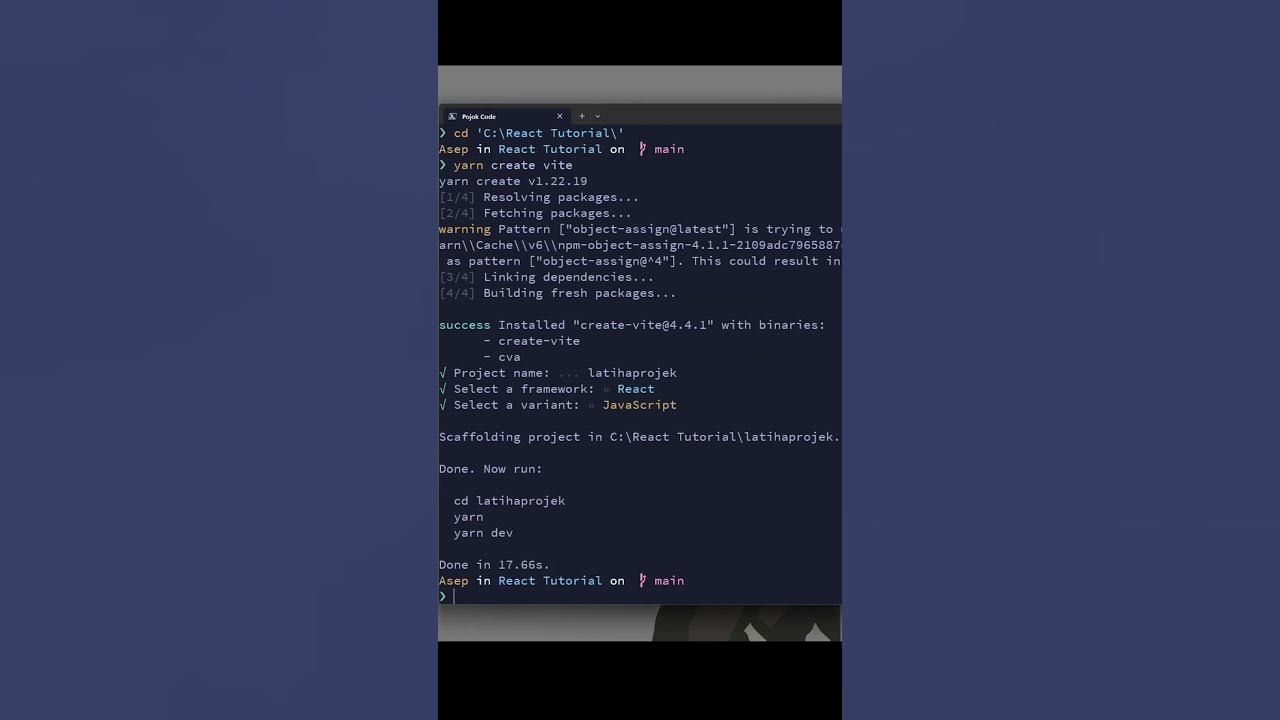 Create React Projek Dengan Vite Pojokcode Reactjs Javascript React Youtube