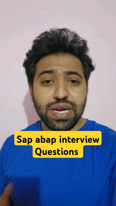 SAP ABAP Interview Questions🤔 | SAP ABAP | SAP | Interview questions ...