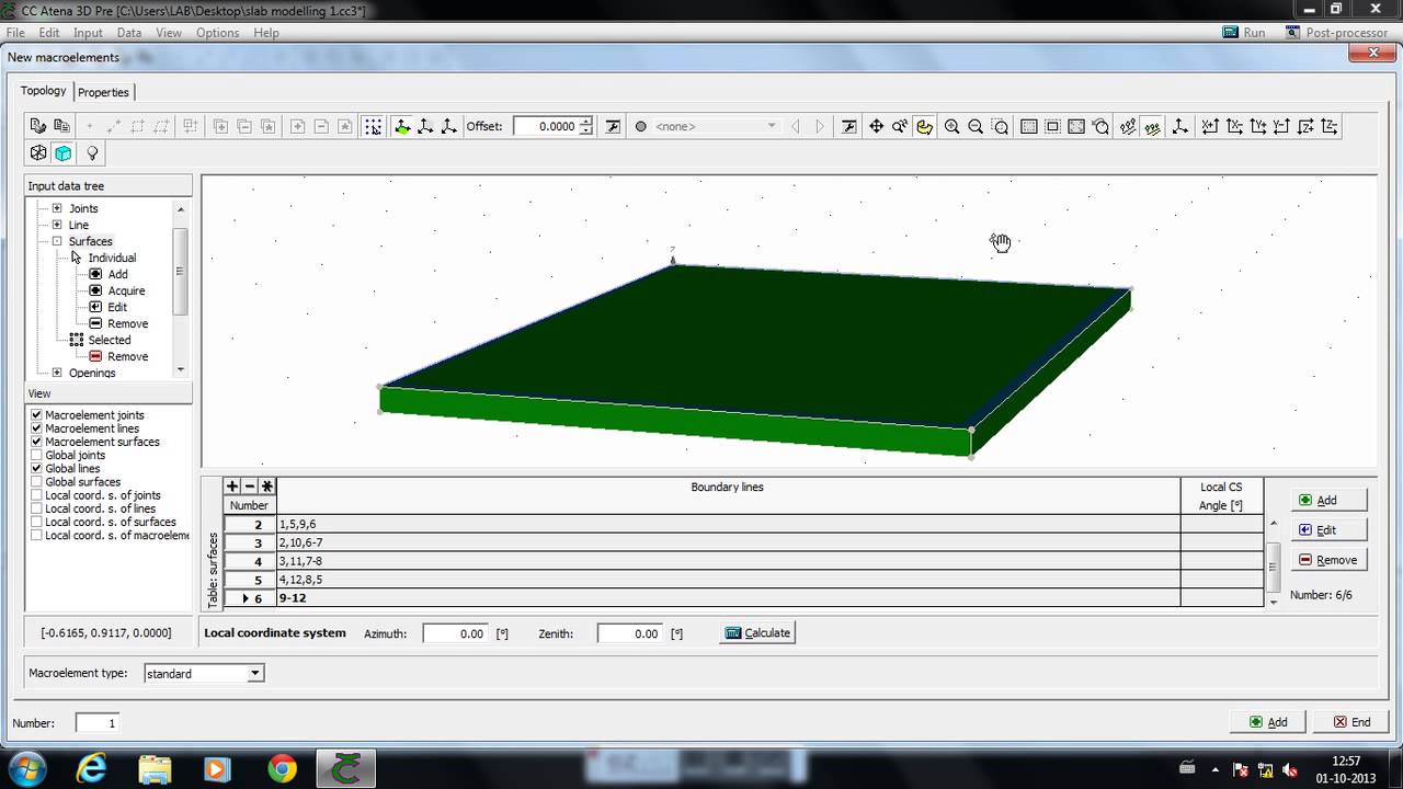 atena 3D modelling of slab (part 1) - YouTube